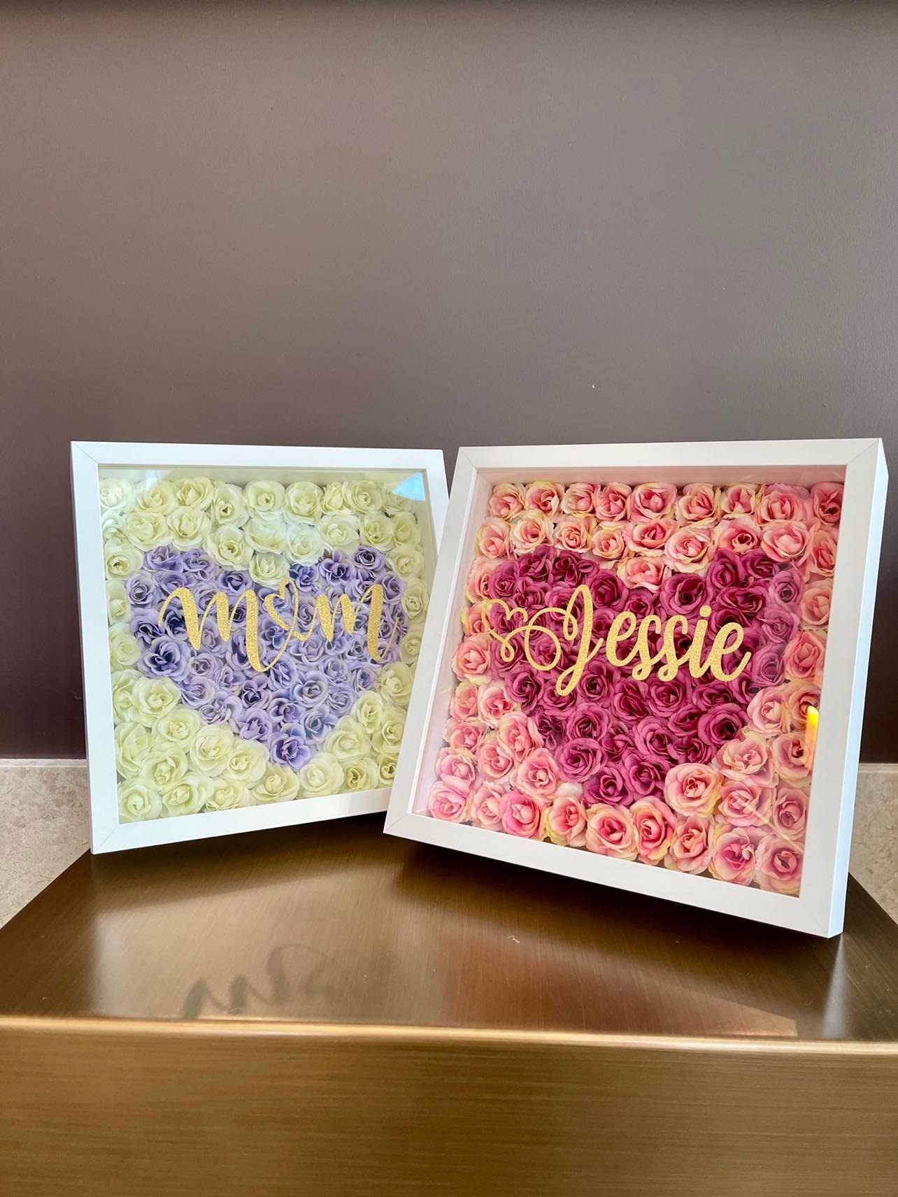 Heart Rose Frame - Design Your Own Colours | Happy Gifting Vancouver